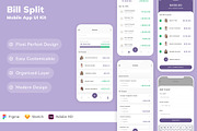 Bill Split Mobile App UI Kit, an UI Kit Template by Betush