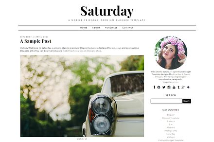 Chic - Pre-made Blogger Template, a Websites & App Template by The ...
