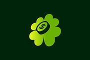 Lucky leaf with coin logo, a Branding & Logo Template by Akdesain