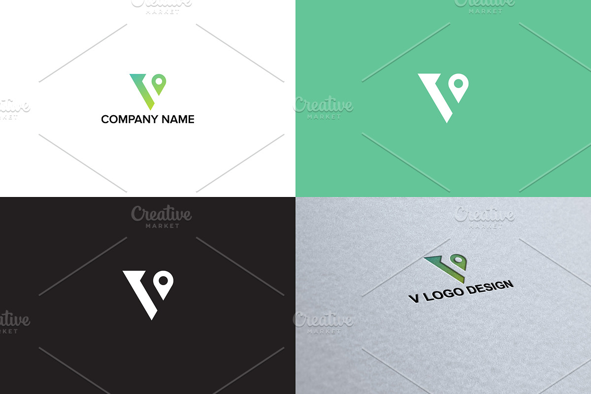 Letter V logo design, a Branding & Logo Template by GranzCreative
