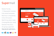 Supermail, Responsive Email Template | Email Templates ~ Creative Market