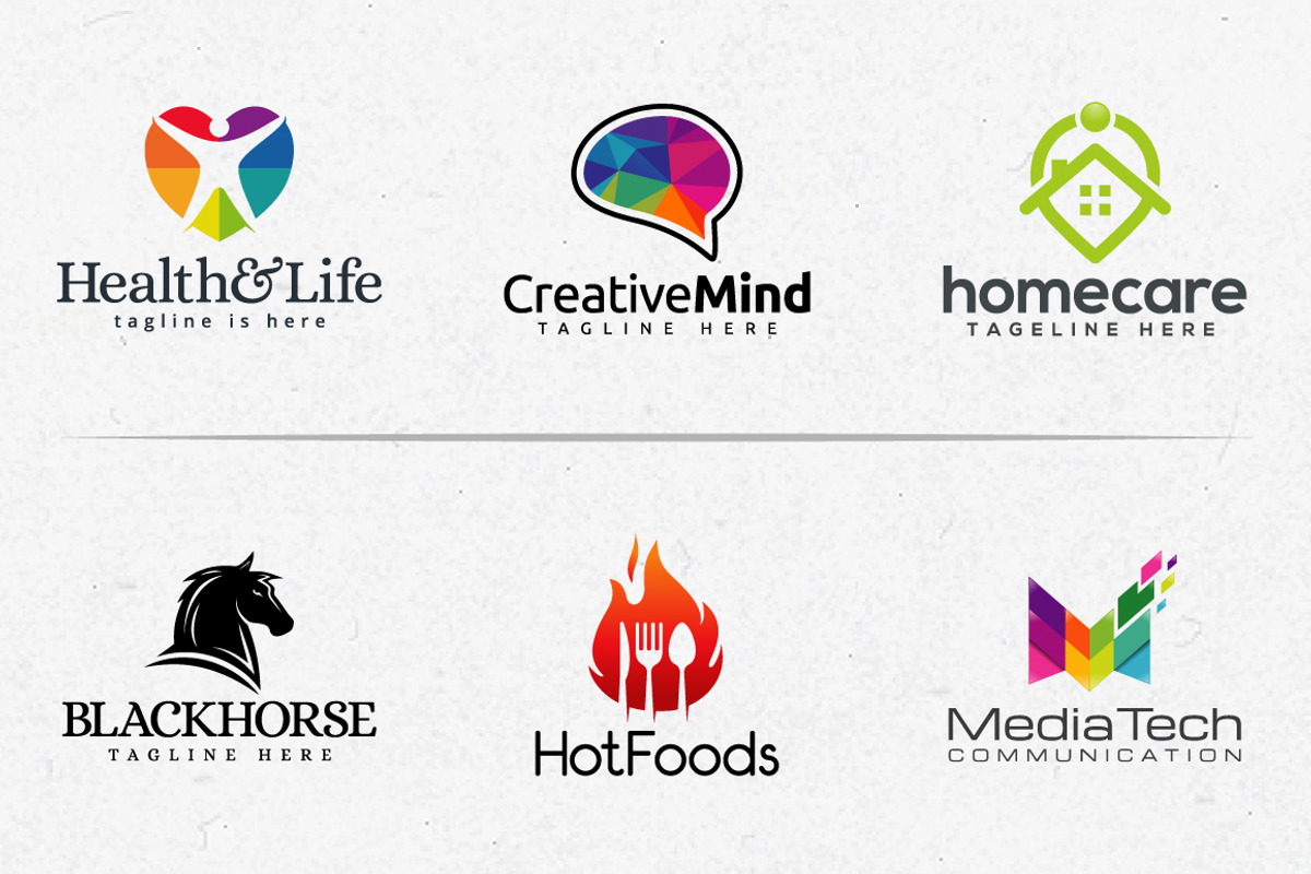 18 Creative Logos Bundle Vol-1, a Branding & Logo Template by emotions76