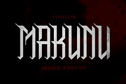 makunu black letter, a Blackletter Font by Missingfont.std