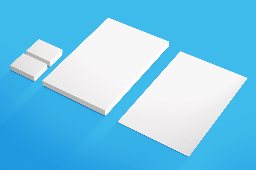 A4 & Business Card MockUp, a Print Template by Imagine Design