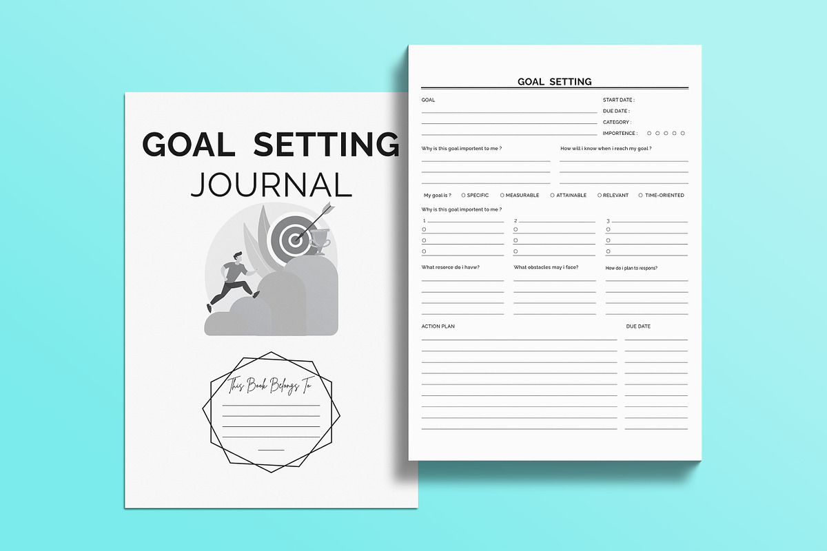 Goal Setting Journal | Creative Market