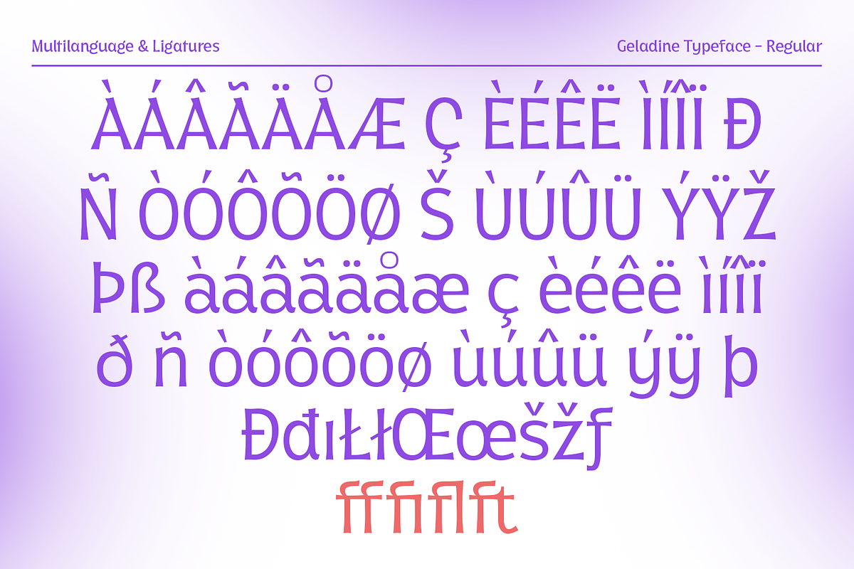 Geladine – Fluid Flare Sans