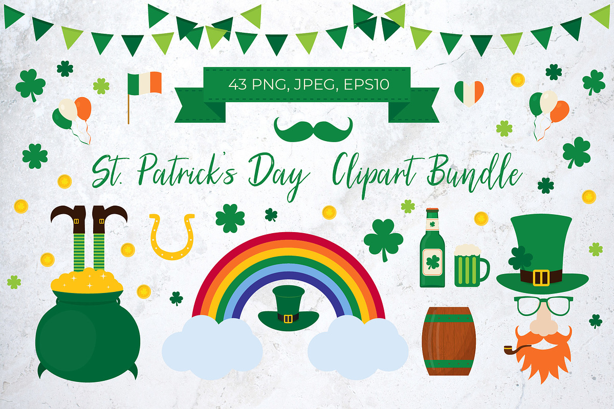 Saint Patrick's Day Clipart Bundle, an Object Graphic by LaBelezokaDesign
