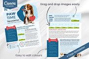 Canva newsletter template for pet dogs