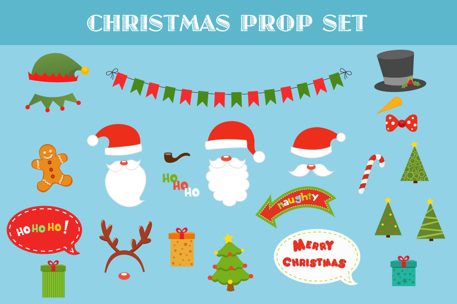 Christmas Prop Set, a Decorative Illustration by pinipin