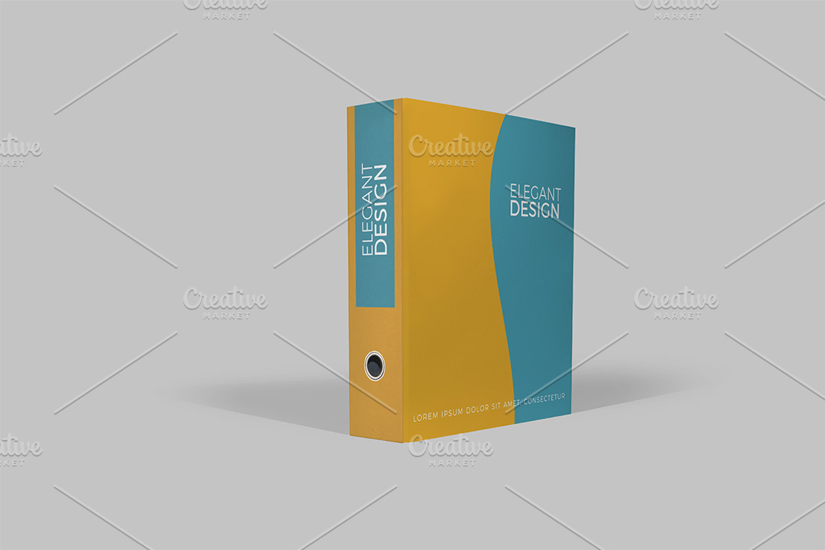 Photorealistic Binder Mockups, an Advertising Mockup by Illusiongraphic