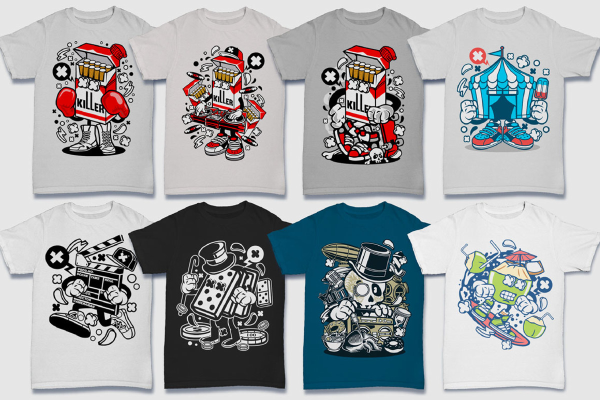 Cartoon Vector #4 Design Bundle, an Illustration by roach_graphic