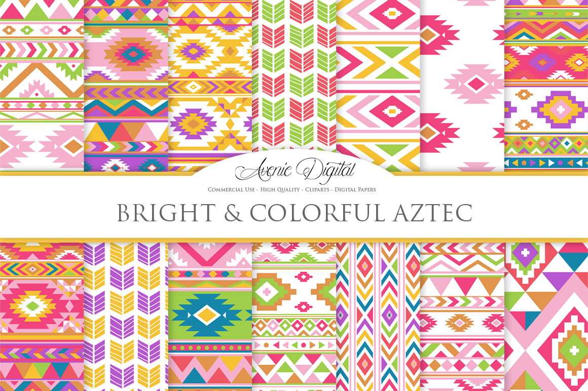 Colorful Boho Seamless Patterns, a Pattern Graphic by Avenie Digital