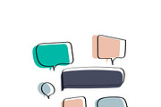 Illustration of speech bubbles, an Illustration by rawpixel