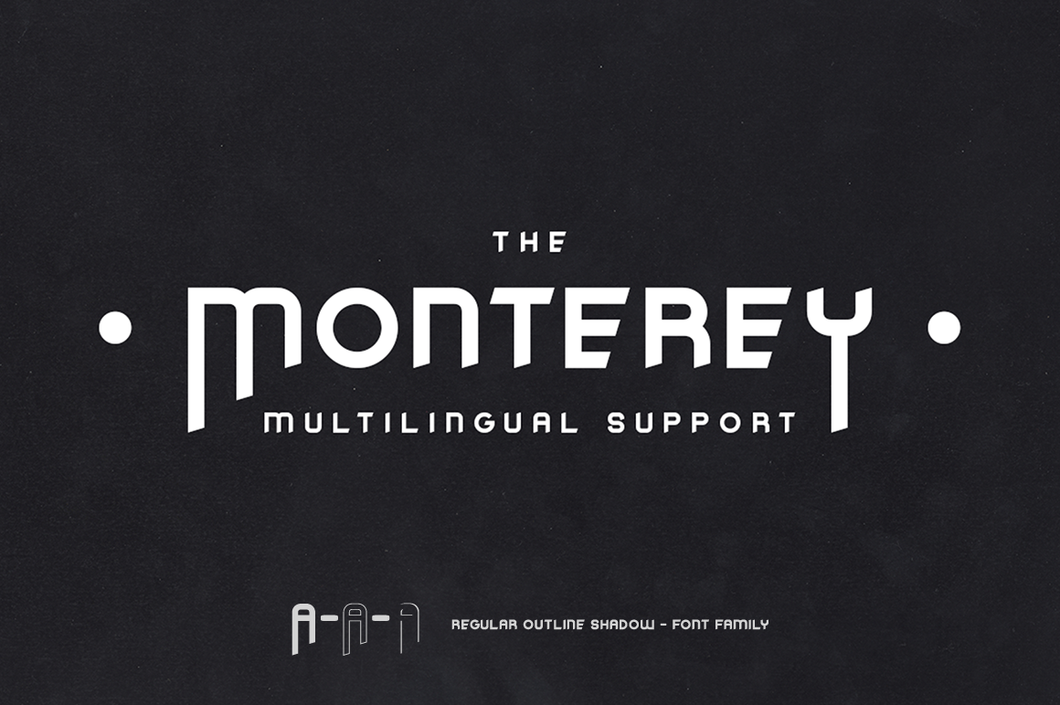 The Monterey Font Family, a Sans Serif Font by Alexander Tiunov