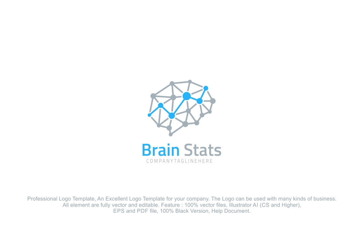 Brain Stats - Mind Analytic Template, a Branding & Logo Template by ...
