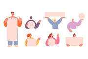 People pointing on something. Woman, a Background Graphic by Valerie Bodnar