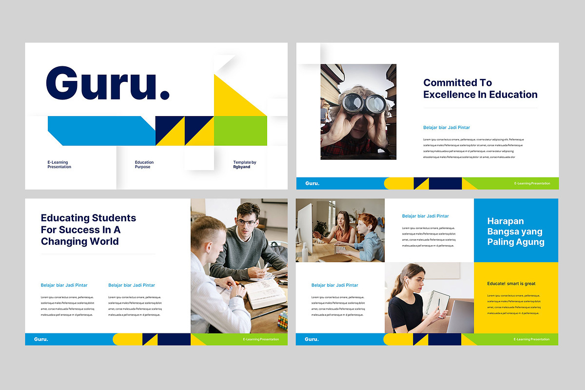 GURU - Education Powerpoint Template, a Presentation Template by rgbryand