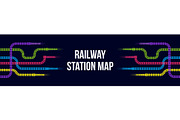 Railway station map infographic., a Transportation Illustration by ...