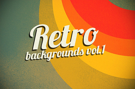 Retro Backgrounds Vol.2, a Templates & Theme by Tugcu Design Co.