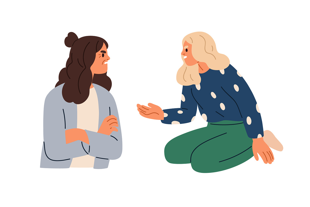 Angry people with negative emotions, a Person Illustration by Good Studio