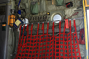 Military transport plane interior containing air vehicle, armed forces ...