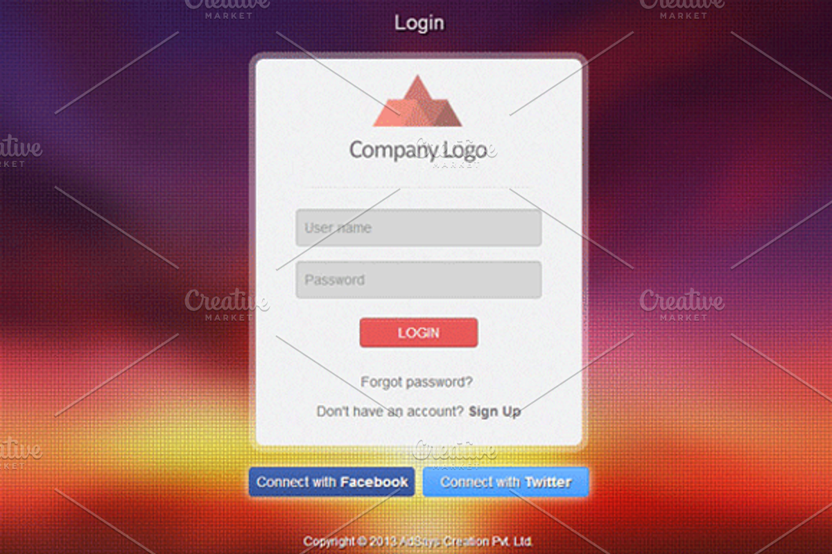 Bootstrap 3.2 Responsive Login, a Bootstrap Template by Responsive ...
