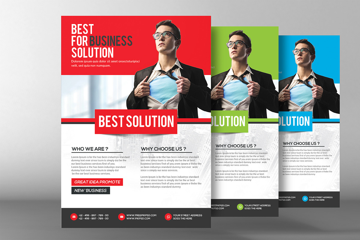 Step by Step - Business Flyer, a Flyer Template by graphicforest