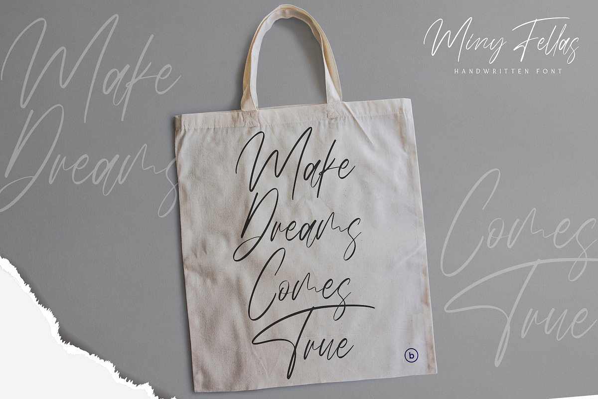 Miny Fellas - Handwritten Font, a Script Font by StringLabs