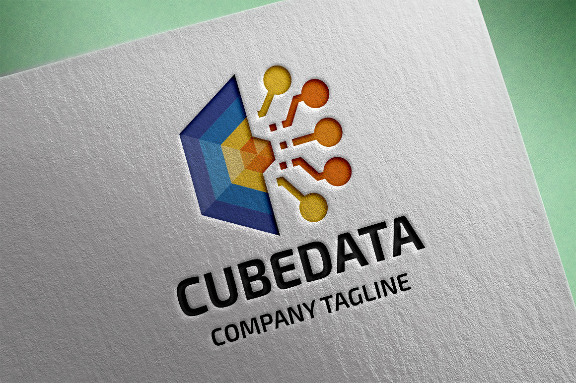 Cube Data Logo, a Branding & Logo Template by Design_Planet