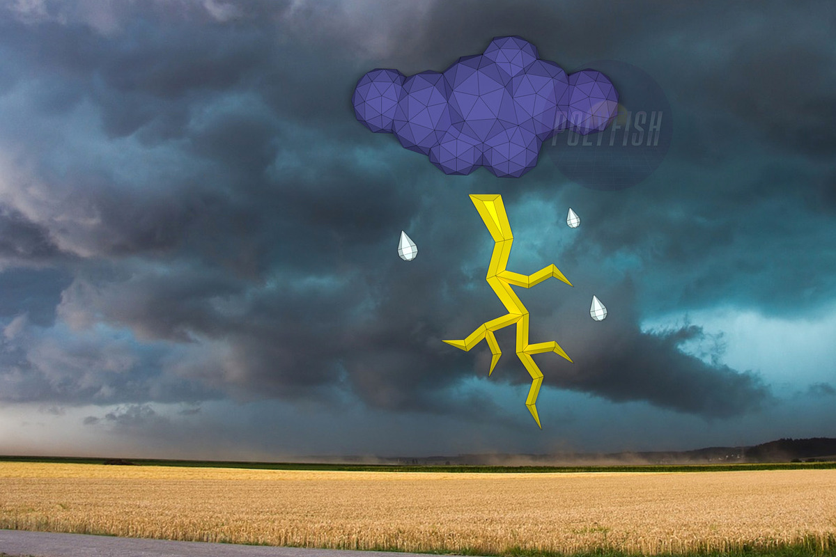 DIY Weather 3D model template, a Templates & Theme by PolyFish