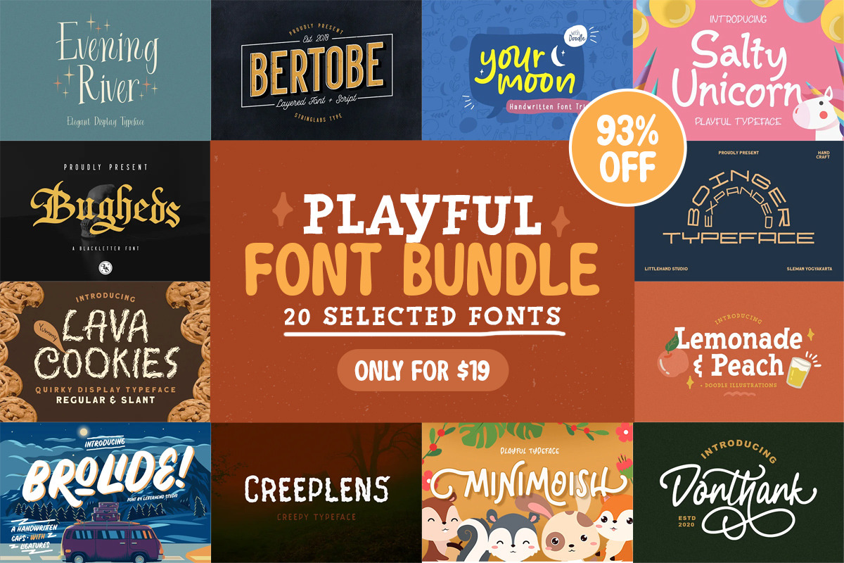 Playful Font Bundle, a Font by Littlehand
