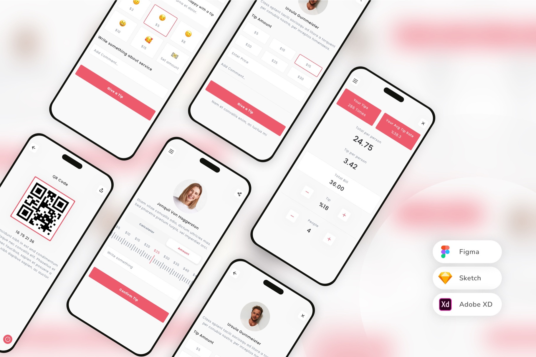 Tipping & Calculator App UI Kit, an UI Kit Template by uicube