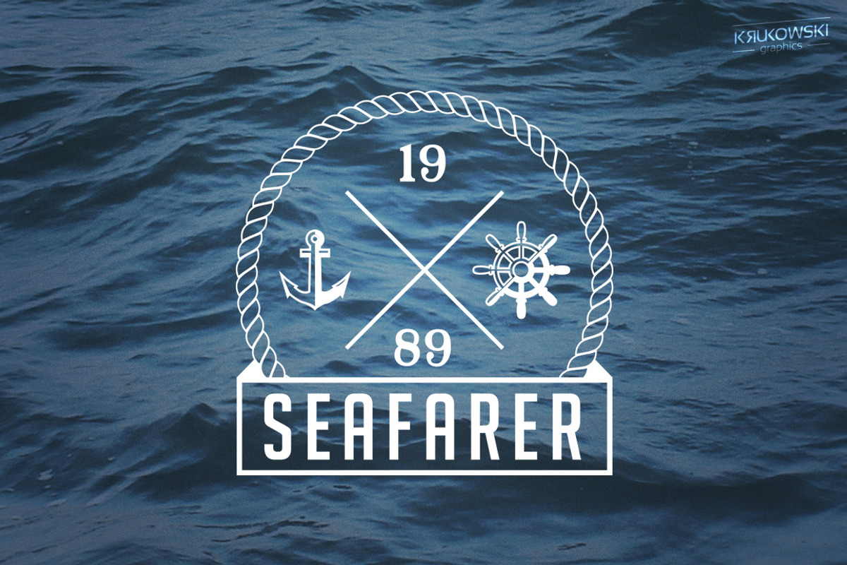 Sea Marine Badges Logos, a Branding & Logo Template by Krukowski Graphics