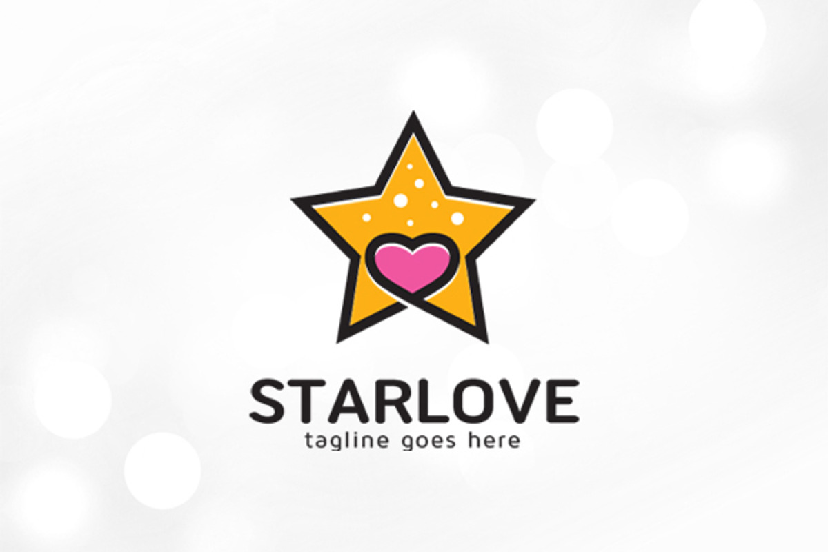 Star Love Logo Template, a Branding & Logo Template by gunaonedesign