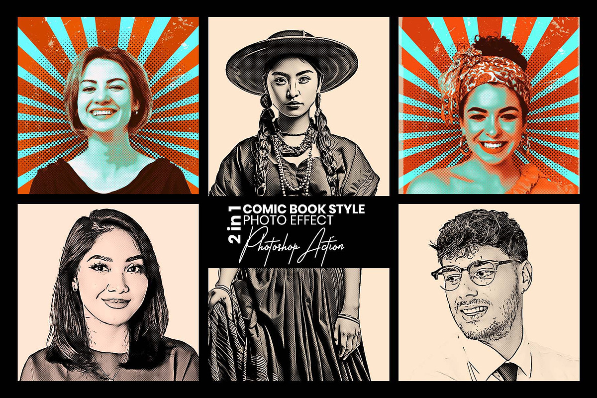 Comic Book Style Photo Effect