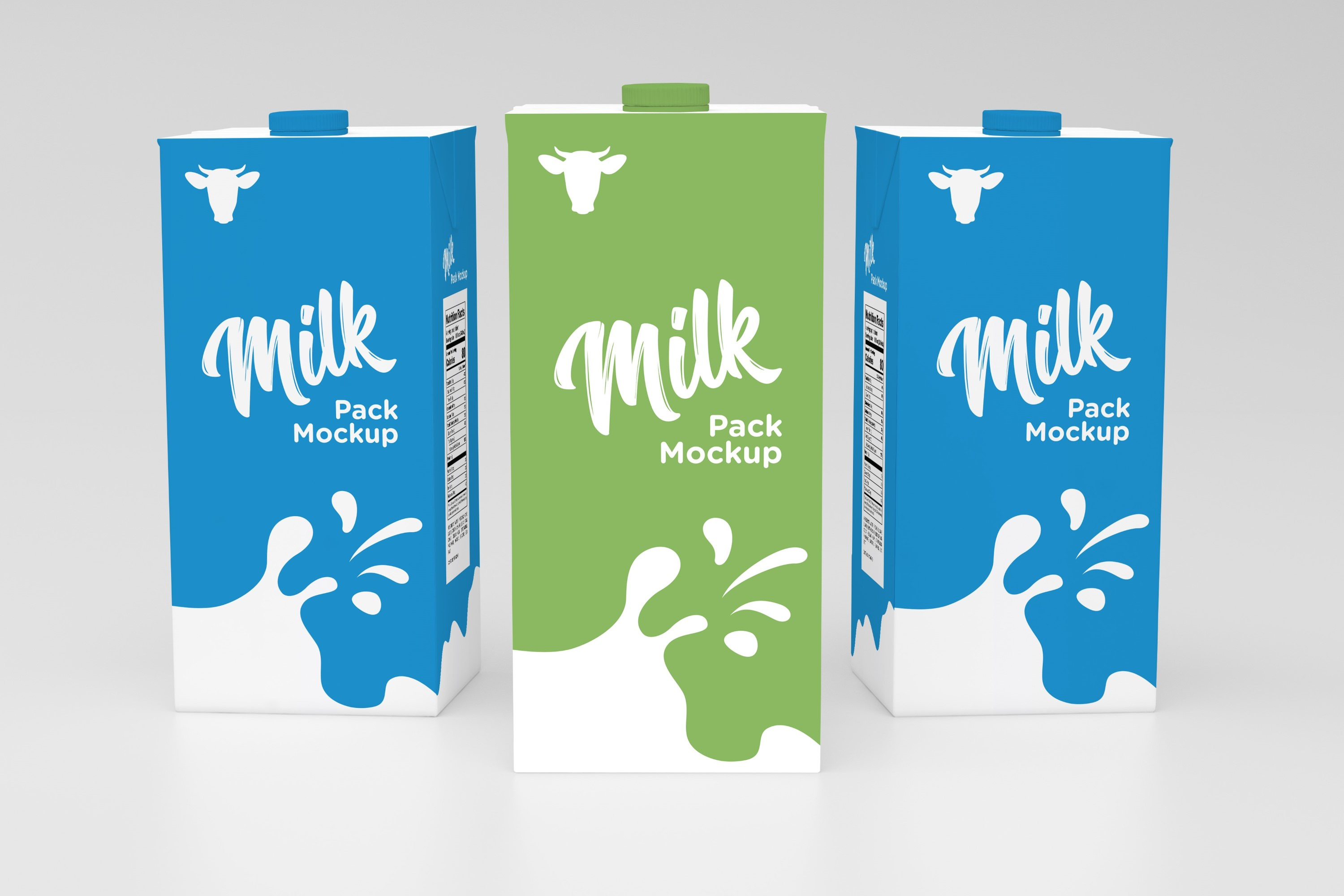 Milk Pack Packaging Mockup | Merchandise Mockups ~ Creative Market