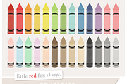 Crayon Digital Clipart Graphics, an Education Illustration by Little ...