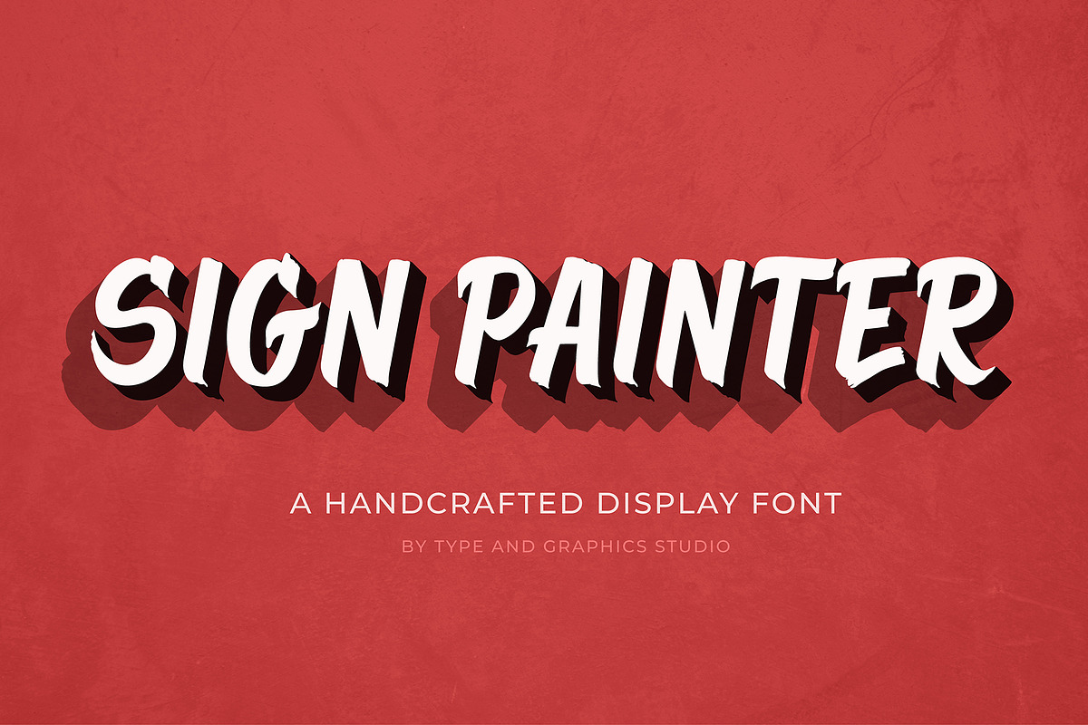 Sign Painter Handcrafted Display Font