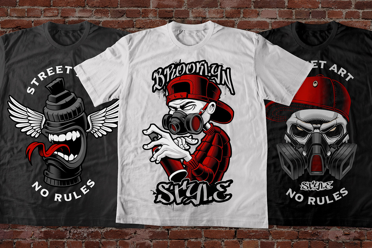 100 T-shirt Designs Bundle, an Illustration by Harry Kasyanov