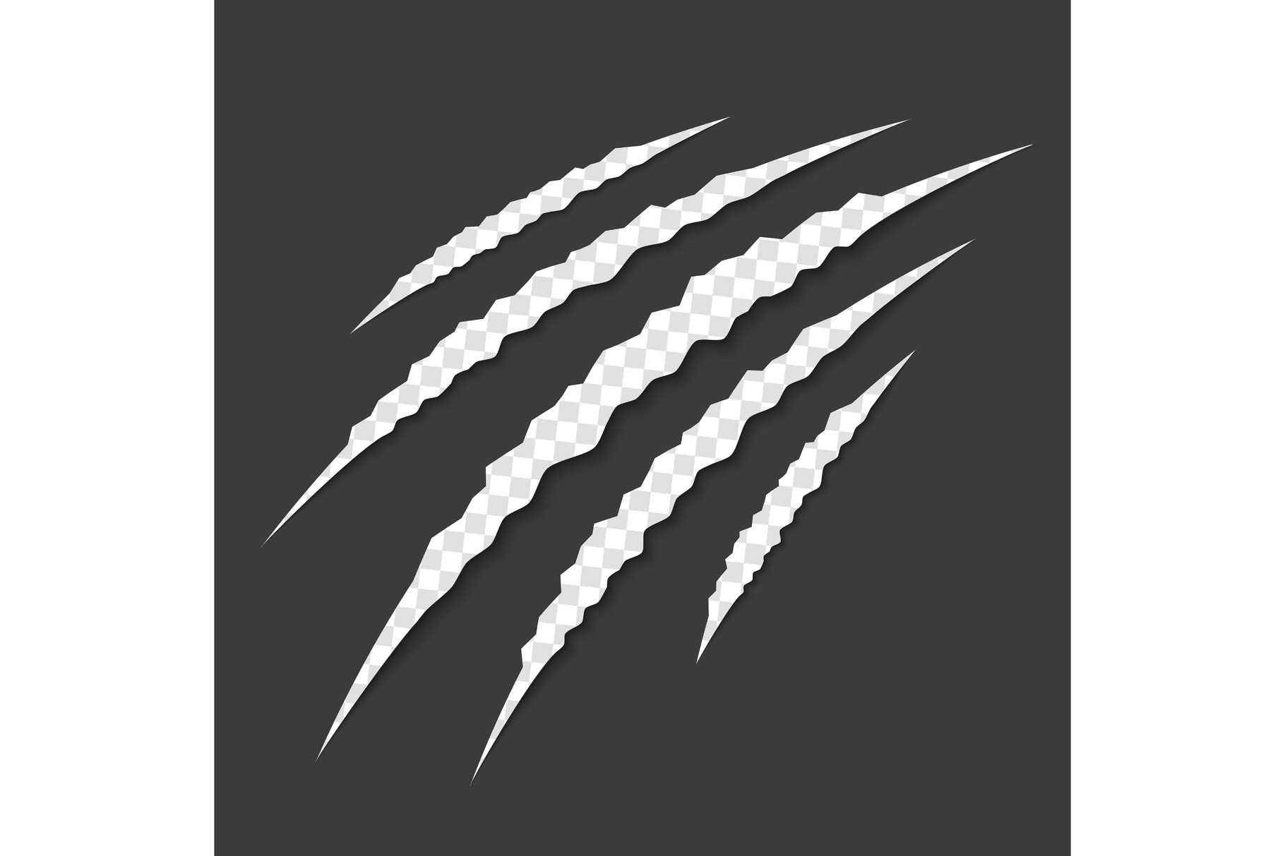 Claws paw scratches, scratching., an Animal Illustration by HAPPY VECTOR