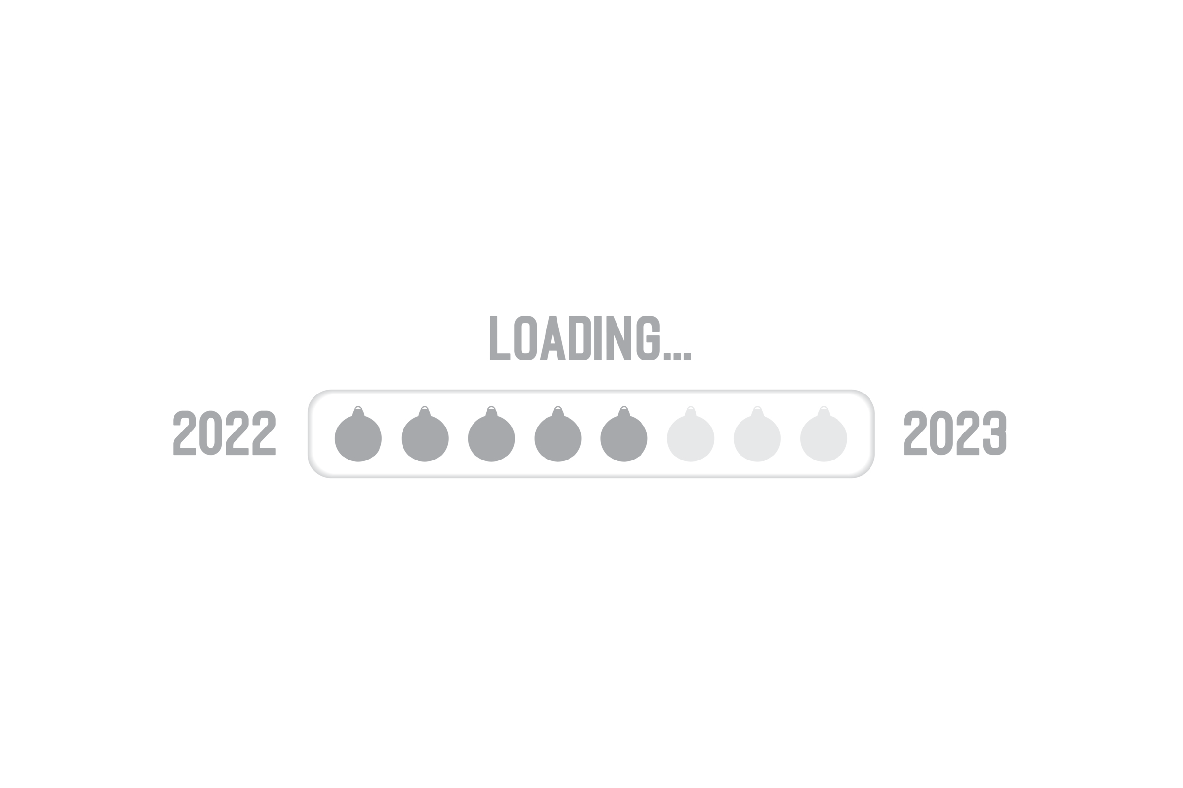 Loading bar Years from 2022 to 2023, a Background Graphic by Lucky Xtian