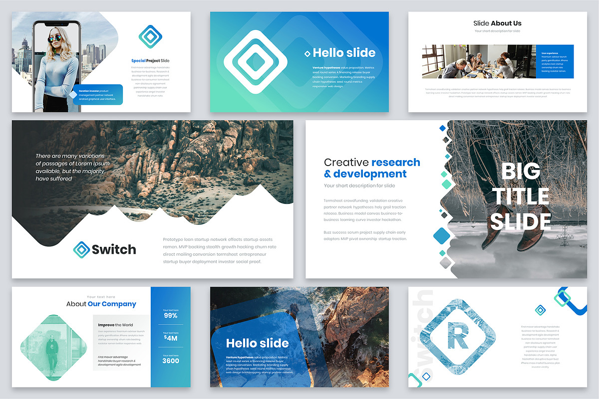 Switch Powerpoint Template, a Presentation Template by Reshapely