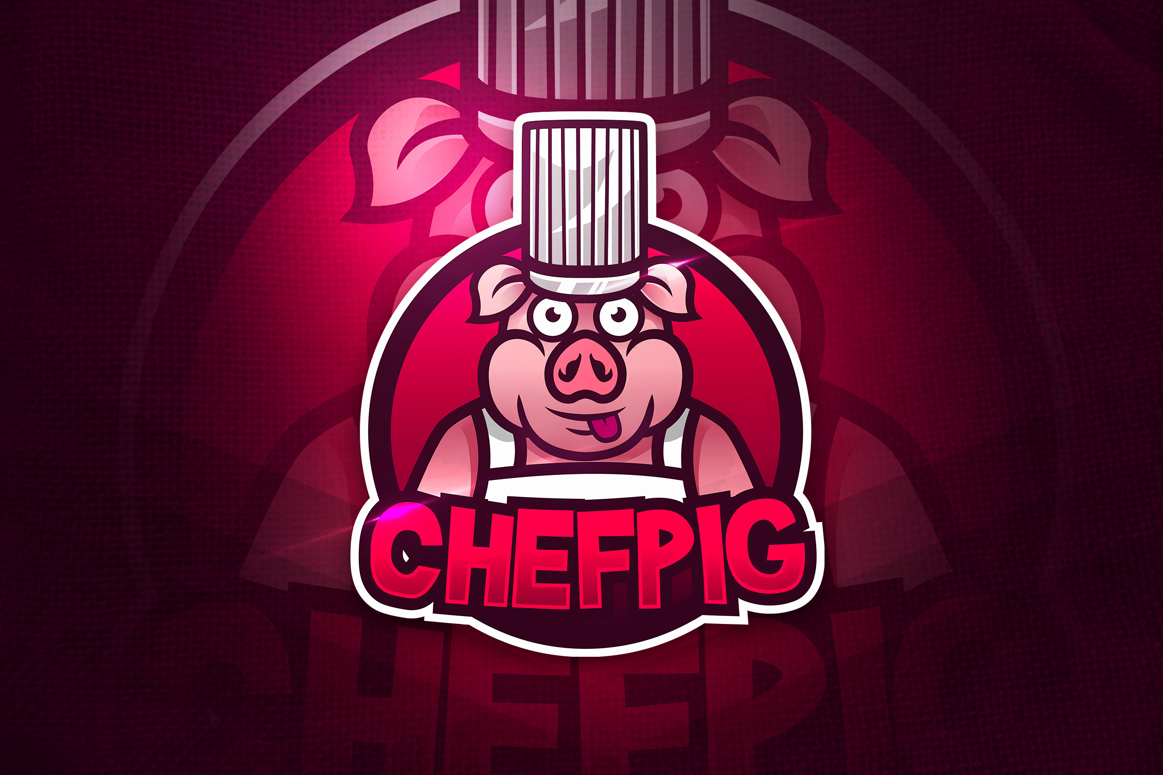 Chefpig - Mascot & Esport Logo, a Branding & Logo Template by AQR Studio