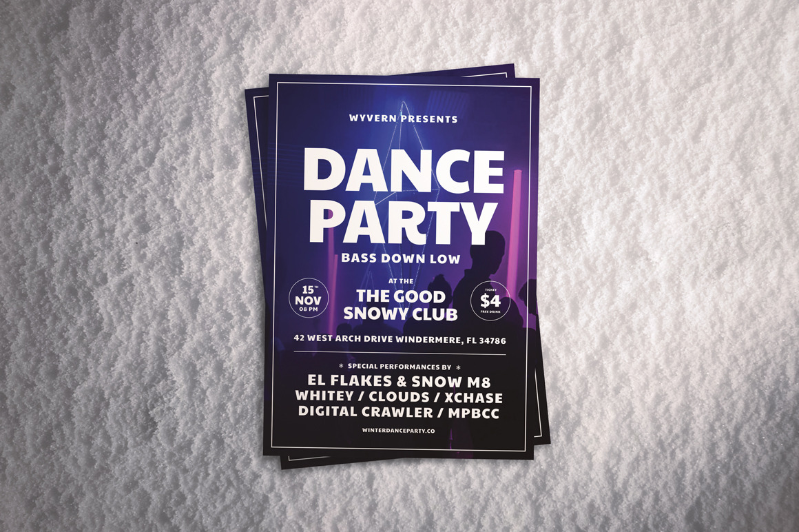 Dance Party Flyer, a Flyer Template by The Good Store