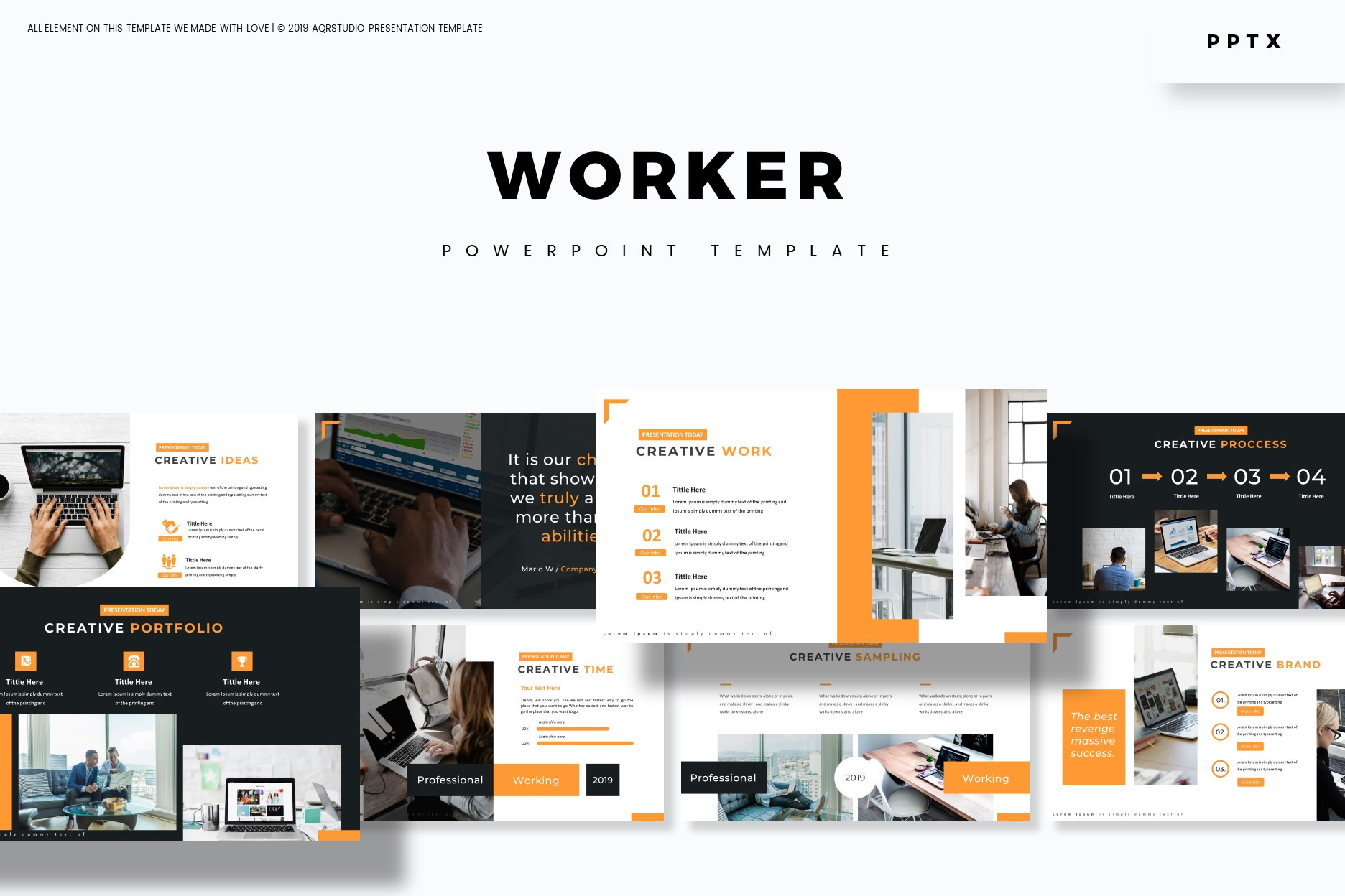 Worker - Powerpoint Template, a Presentation Template by AQR Studio