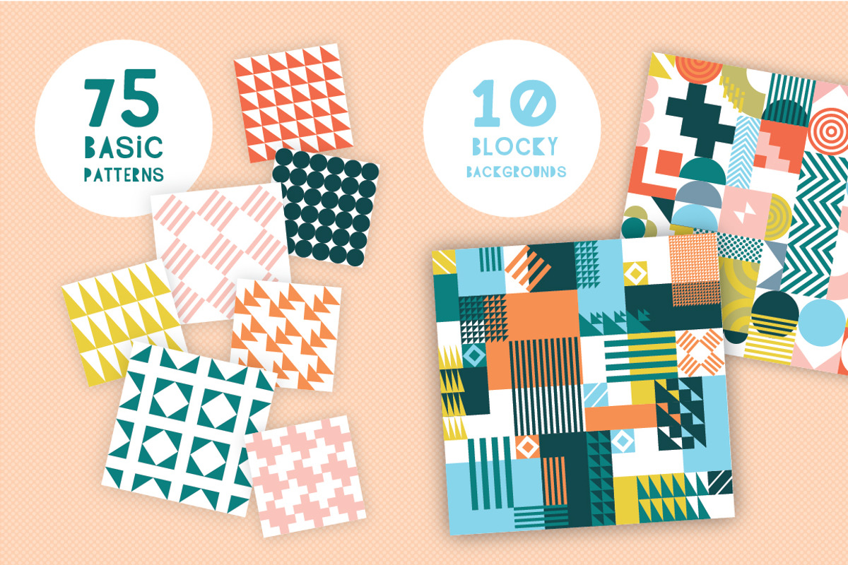 (Super Fun) Geometric Patterns, a Pattern Graphic by Anugraha Design