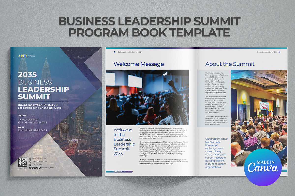 Business Conference Program Book