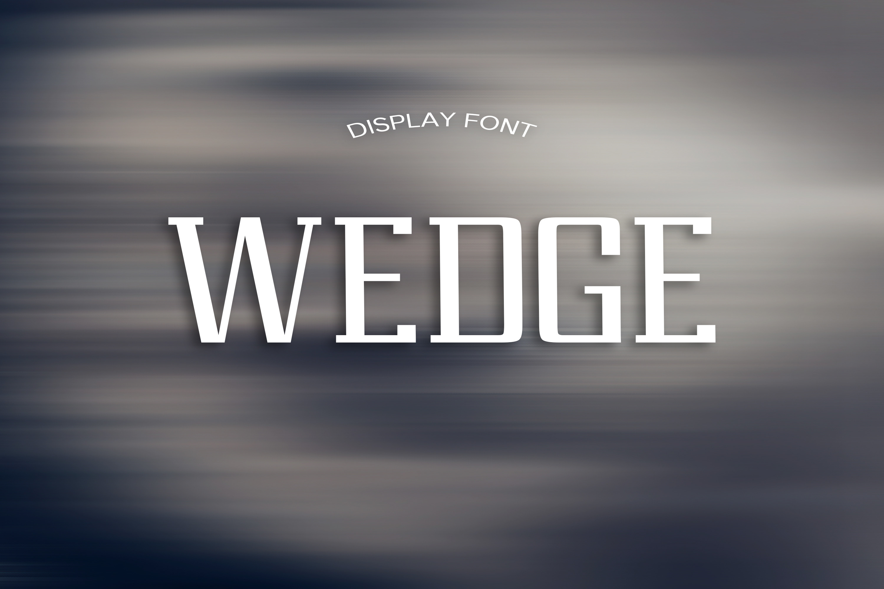 WEDGE font, a Font by DmDesignsStoreArt