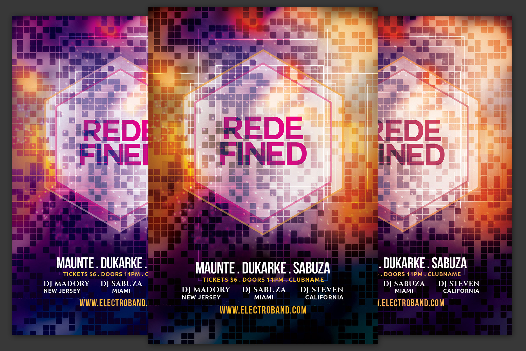 Redefined Flyer, a Flyer Template by KiraYamato Design Studio