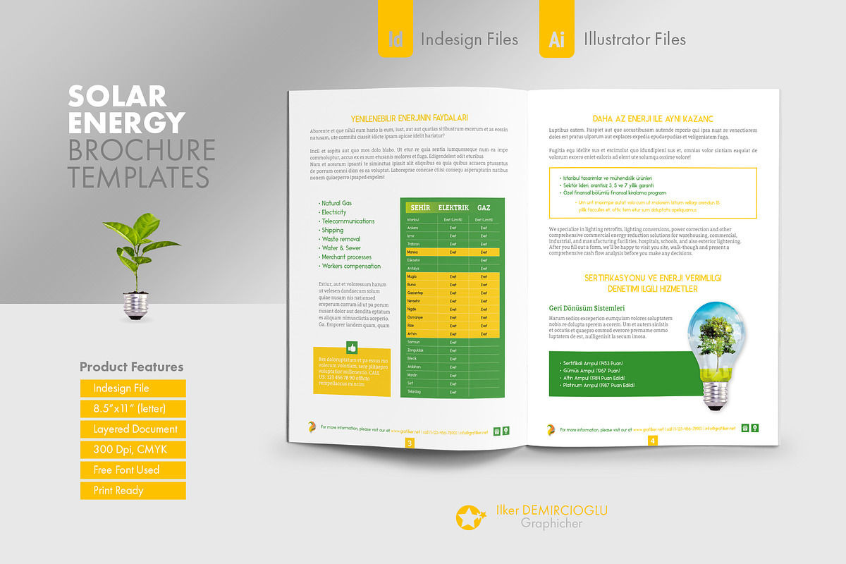 Solar Energy Brochure Templates, a Brochure Template by grafilker